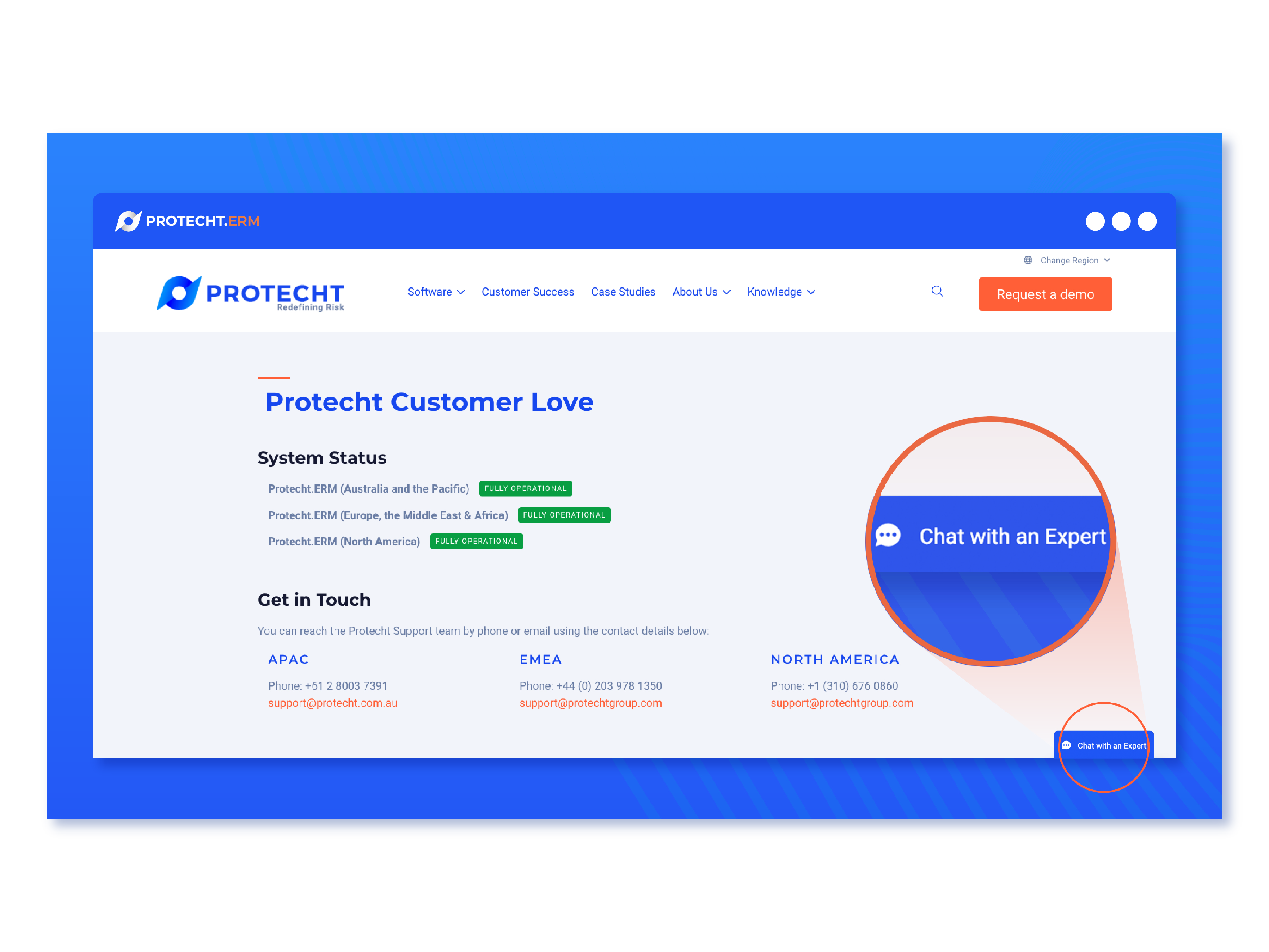 Protecht.ERM Livechat & Support | Protecht